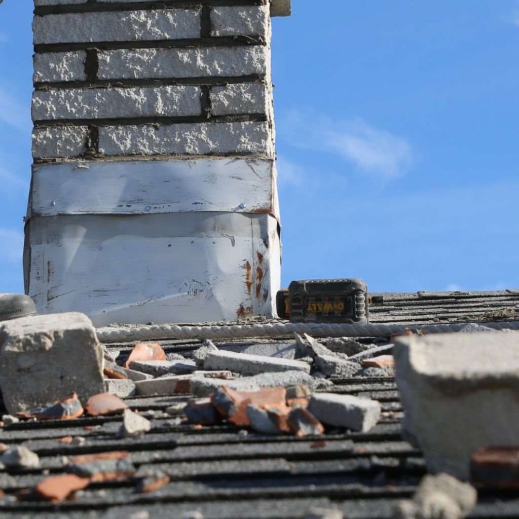 Chimney Damage Can Occur When Summer Storms Strike The Area